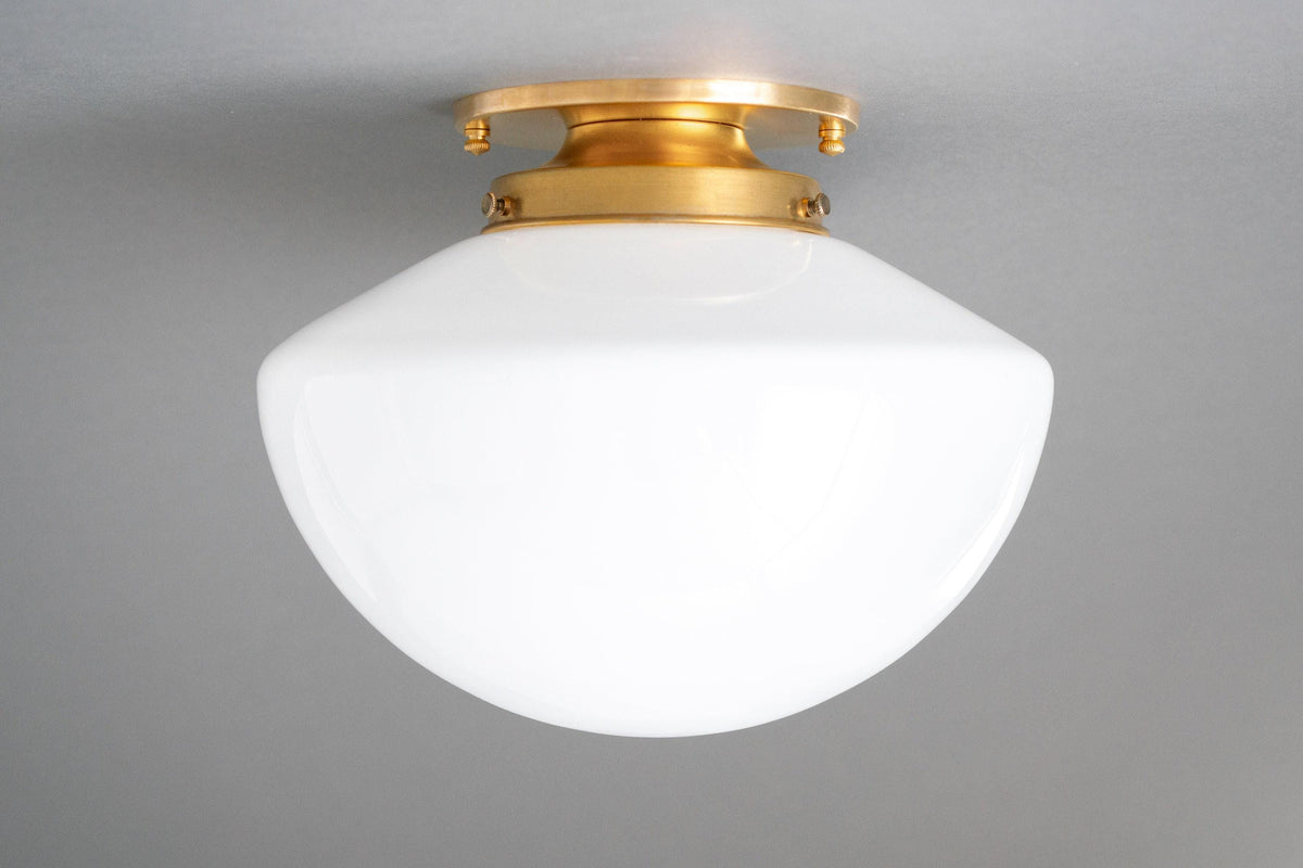 10IN GLASS OPAL SHADE CEILING LIGHT MODEL No. 9251 - Peared Creation