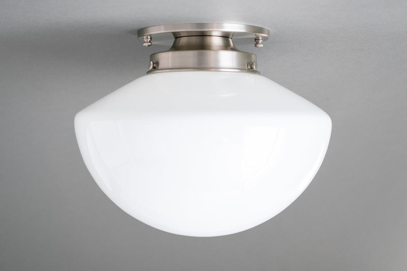 10IN GLASS OPAL SHADE CEILING LIGHT MODEL No. 9251 - Peared Creation
