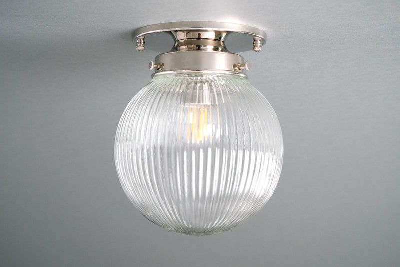 GLASS HALOPHANE CEILING LIGHT MODEL No. 4984 - Peared Creation